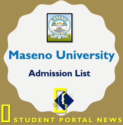 Maseno University Admission List 2026/2027 by KUCCPS