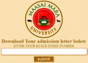Maasai Mara University Admission Letter 2026/2027 Download & Retrieve